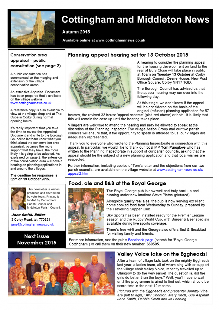 Village newsletter